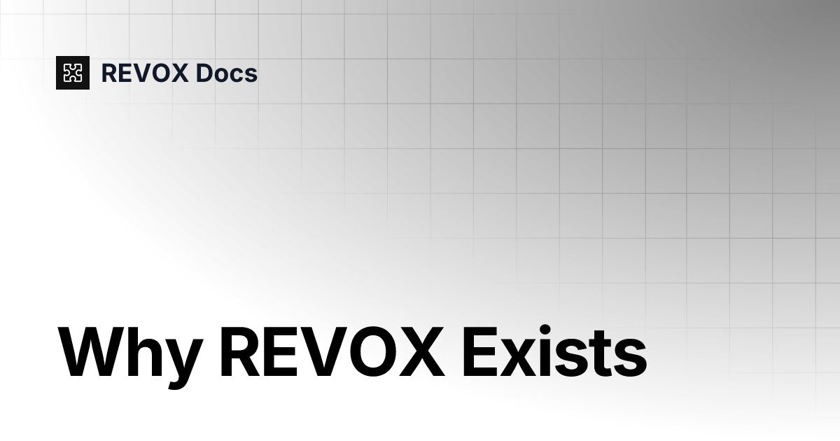 The Mission of REVOX AI | REVOX AI Introduction
